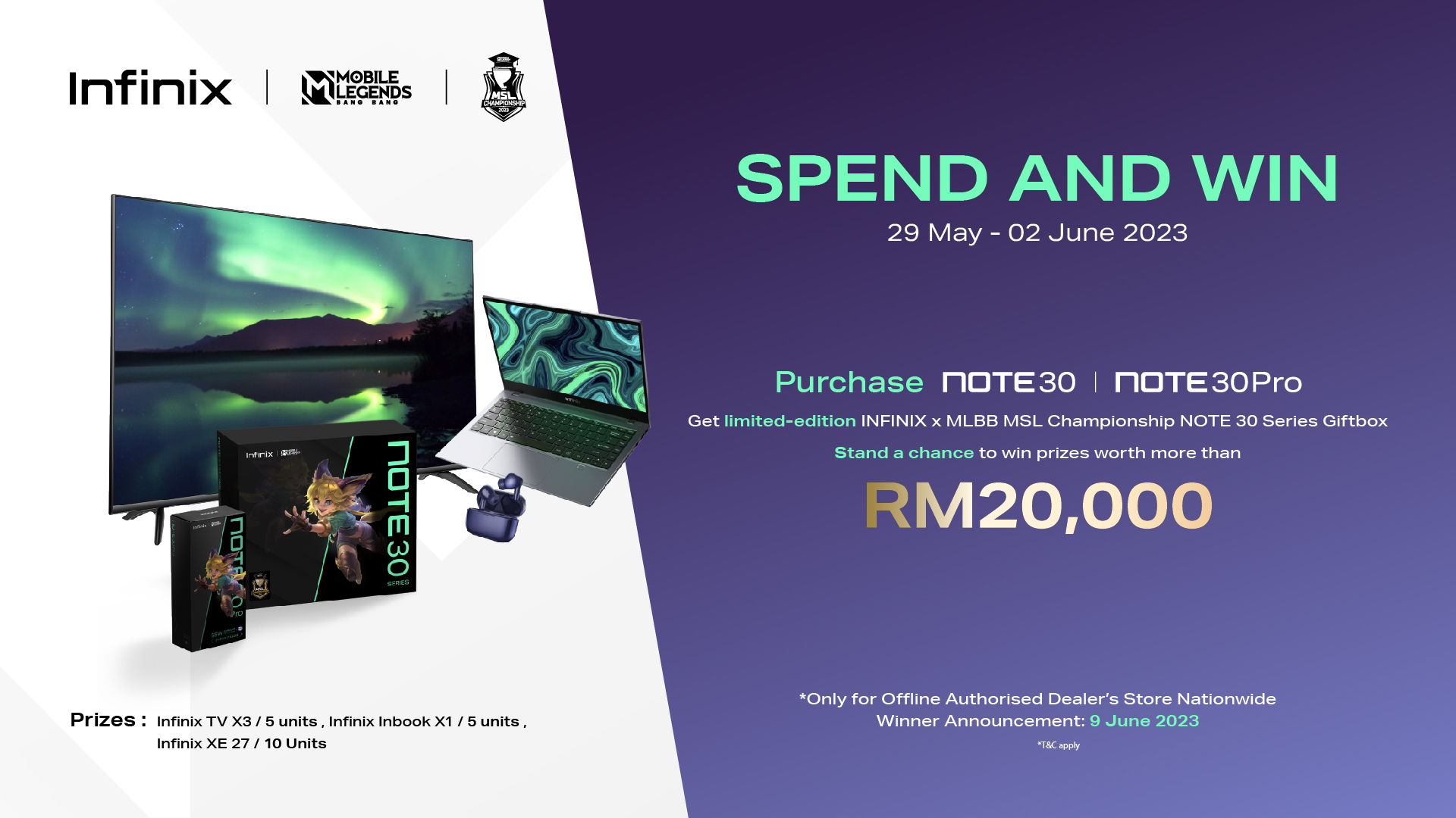 INFINIX NOTE 30 SERIES FIRST SALE PROMO STARTS NOW WITH RM20,000 ...