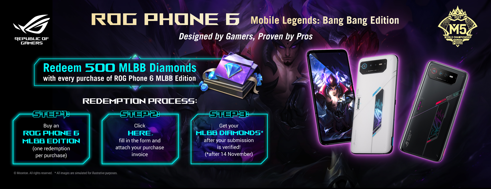 ASUS ROG and MOONTON Games Introduce ROG Phone 6 as the Official Device ...