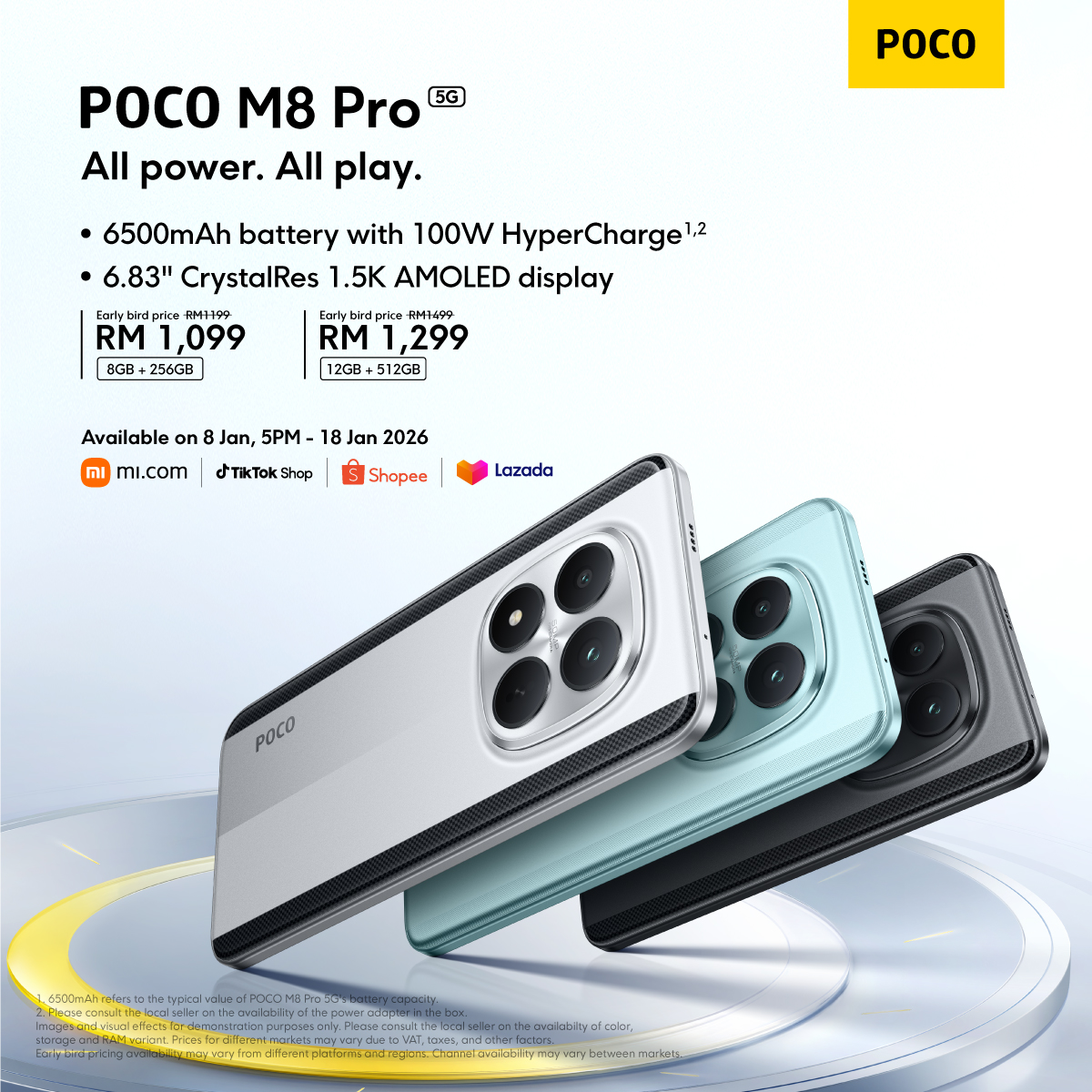POCO M8 Series Debuts in Malaysia: Elevating Mid-Range Entertainment ...